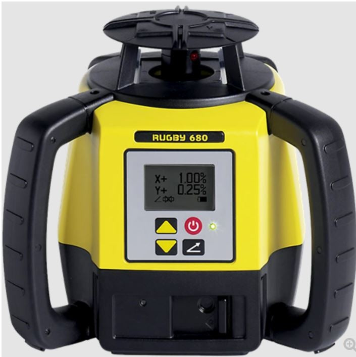 Leica Rugby 680 Dial In Grade Laser with Rod Eye 160 Digital Receiver ...